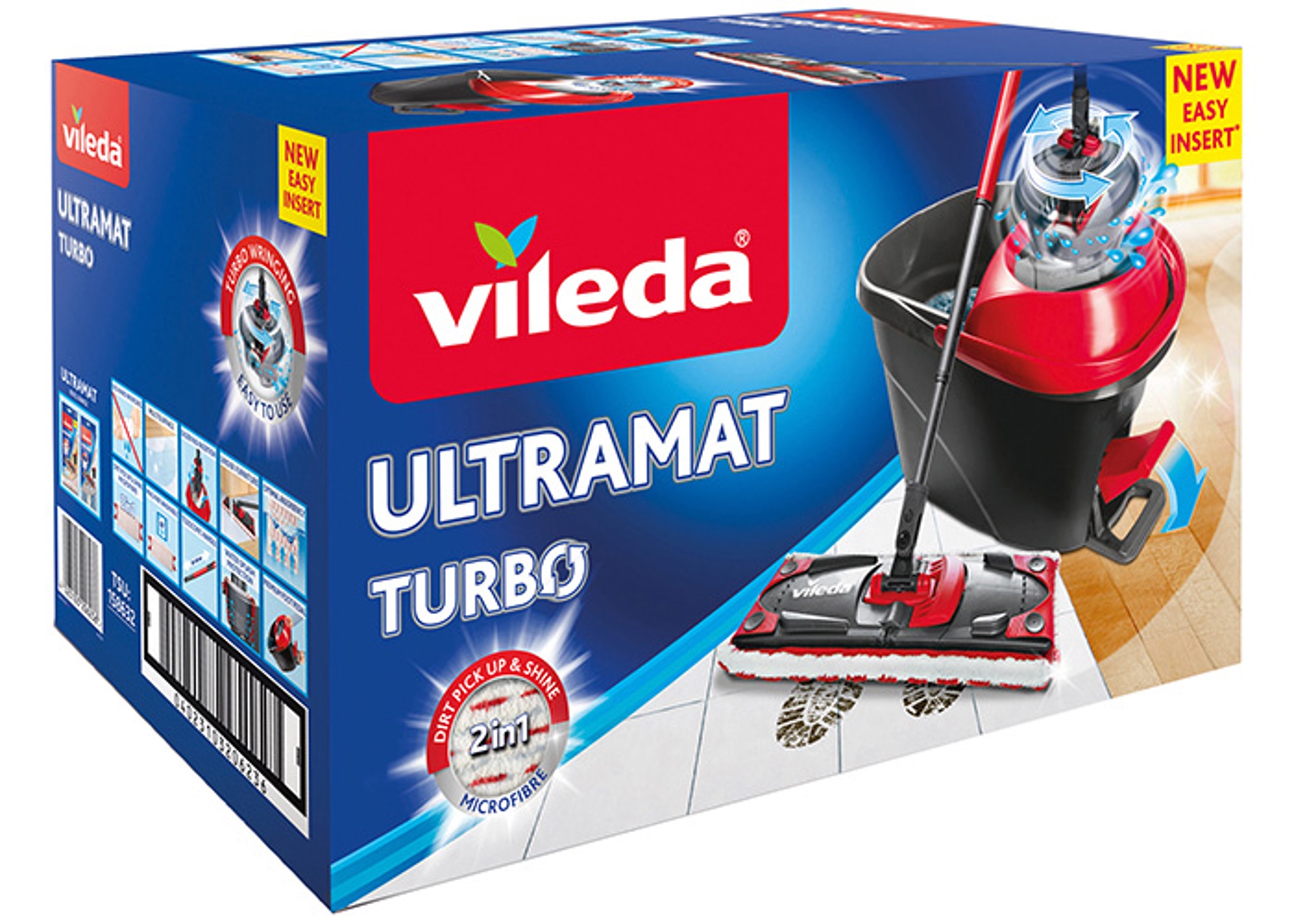 Vileda Ultramat Turbo Spinmoppe – nem rengøring uden besvær